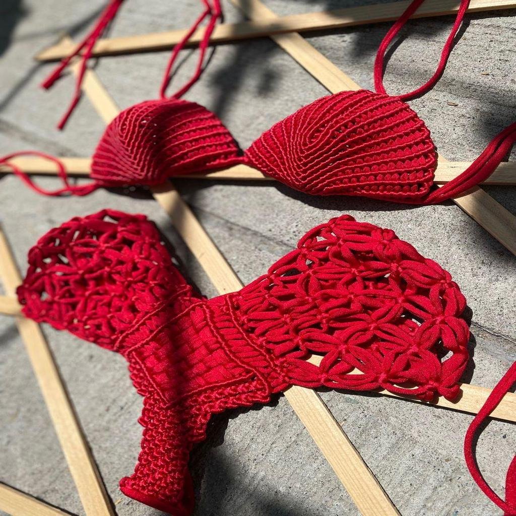 Sustainable Seascape Macrame Bikini Crafted for Summer Adventures ...